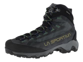 La Sportiva Aequilibirum Hike GTX wasserdichte und leichte Herren Wanderschuhe mit griffiger Laufsohle | Hikingschuhe | Trekkingschuhe | Wanderstiefel Carbon/Jung