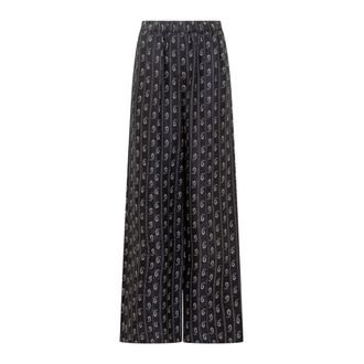 Tory Burch Jacquard-Seidenhose - - Trousers - Damen - Blau - XS