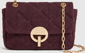 Vanessa Bruno Sac A Main Moon Moyen Aubergine