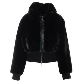 Pinko Bagels Kunstpelz Bomberjacke - - Jackets - Damen - Schwarzk - L