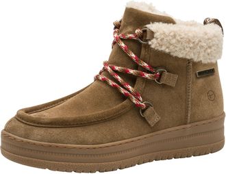 Tamaris Comfort Damen Stiefeletten Wasserabweisend Gef&uuml;ttert, Beige (Cappuccino), 36 EU
