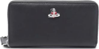Vivienne Westwood portefeuille Orb zippé (années 2020) - Noir