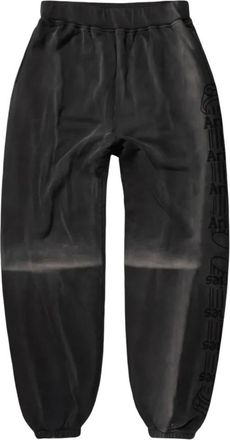 Aries Homme, Pantalons, Noir, Taille: L Sunbleached Temple Sweatpant