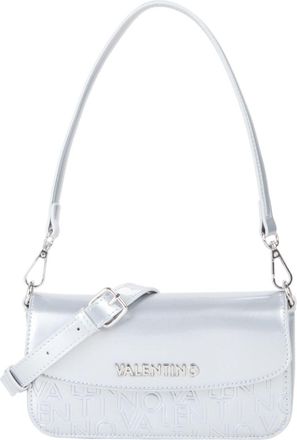 Valentino Geranium Flap Bag Argento