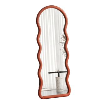 Generic Spiegel Standspiegel Ganzk&ouml;rperspiegel Vertikaler f&uuml;r Bad Schlafzimmer Wohnzimmer Flur(Orange,70x170 cm)