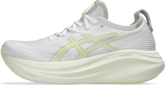 Asics Asics Chaussures de Course Gel-Nimbus 27 pour Homme, Blanc/Jaune, 44.5 EU