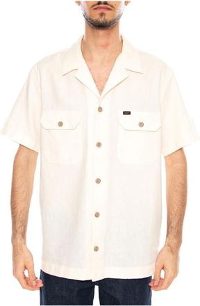Lee Homme, Chemises, Blanc, Taille: XL SS Utility Camp Shirt