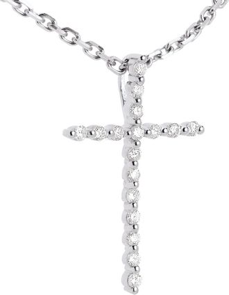 Edenly Diamant Anhänger Kreuz in Weissgold - 17 Diamanten