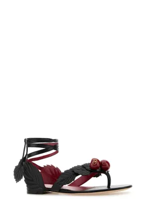 Valentino Garavani Nero Sandali Sandal