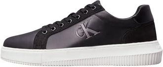 Calvin Klein Baskets Cupsole Homme Chunky Authentic Chaussures, Noir (Black/Bright White), 42