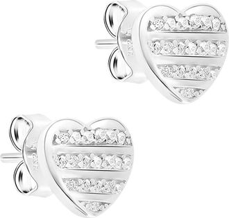 s.Oliver Ohrring - Elegante Ohrstecker aus poliertem 925er Sterlingsilber - silber - wasserfest & hautfreundlich