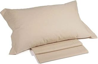 Caleffi Bettw&auml;sche-Set f&uuml;r Doppelbett aus 100% Baumwolle, 240 x 285 cm, Spannbettlaken f&uuml;r Doppelbett, Matratzenschoner 180 x 200 cm, f&uuml;r Matratze mit Einer H