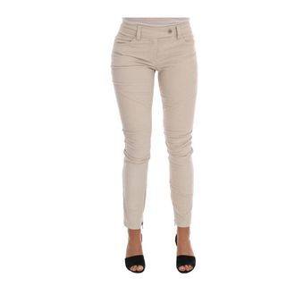 Ermanno Scervino Cropped Skinny Slim Fit Hose - - Jeans - Damen - Beige - S