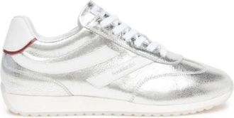 Nero Giardini Femme, Chaussures, Gris, Taille: 37 EU Crack Metal Leather Baskets