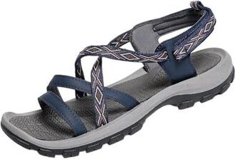 Generic Sandales de marche d&eacute;contract&eacute;es &agrave; bout ouvert pour femme - &Eacute;l&eacute;gantes - Classiques - Respirantes - Antid&eacute;rapantes - Confortables - Sports de plein air