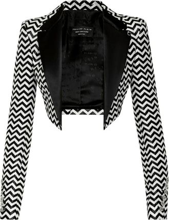 Philipp Plein Femme, Vestes, Noir, Taille: 40 FR Bolero Rock PP