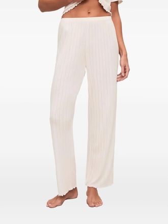 Eberjey bas de pyjama Gisele à volants - Tons neutres