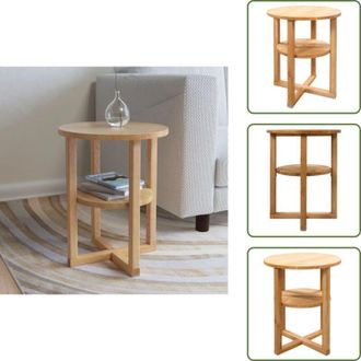 vidaXL Beistelltisch 40&times;50 cm Massivholz Eiche - Beistelltisch - Holztisch - Eichentisch - Wohnzimmerm&ouml;bel - Schlafzimmerschrank