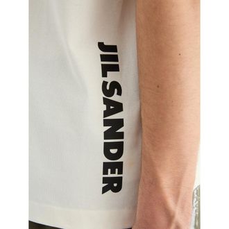 Jil Sander Logo-Print Cotton T-Shirt - White