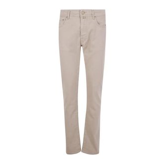 Jacob Cohen Jean en serg&eacute; de coton - Homme - Jeans - Brun - Taille: W38