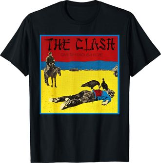 The Clash Offizielles T-Shirt, Unisex, Schwarz, Kurzarm, S, Klassisch, Crew-Neck, Einfarbig, Alle Jahreszeiten, 1er Pack