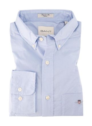 GANT Herren Hemd blau Baumwolle