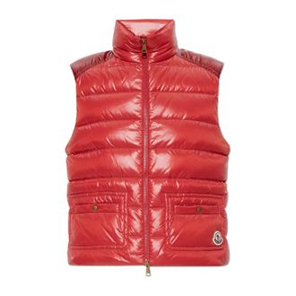 Moncler Femme, Vestes, Rouge, Taille: 40 FR Gilet Frelon