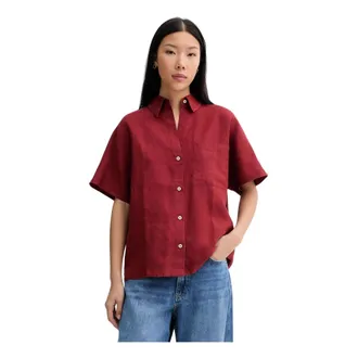 Marc O'Polo Damen, Blusen & Hemden, Rot, LGr&ouml;&szlig;e