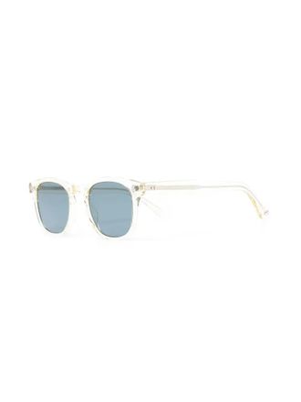 Garrett Leight ACE Crystal Clear Acetate Sunglasses - Clear