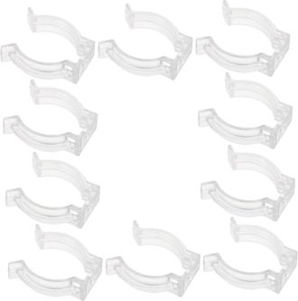 Valiclud 10st&uuml;cke Klemmen F&uuml;r Lichterschlauch Transparente Rohrbefestigung Einfache Installation Stabiler Halt F&uuml;r Leuchtstoffr&ouml;hren Und Led-r&ouml;hren Geeignet F&uuml;