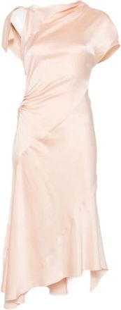Victoria Beckham Femme, Robes, Rose, Taille: 38 FR Asymmetric Twist Dress
