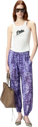 Pinko Pinko, Femme, Tops, Blanc, Taille: 40 FR Canotta ricamo e strass