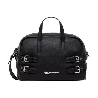 Karl Lagerfeld Logo Plaque Schultertasche - - Bags - Damen - Schwarzk - ONE SIZE