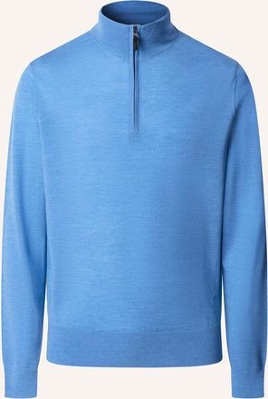 Hackett Pullover Ess Merino Hzip blau