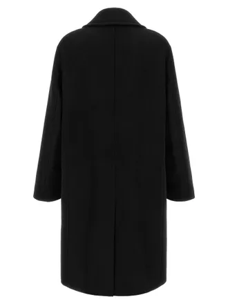 Fendi Virgin Wool and Angora Coat - Black