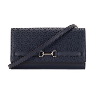 Michael Kors Ginny Medium Perforated Leather Crossbody Bag - - Bags - Damen - Blau - ONE SIZE
