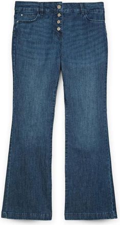 Fiorella Rubino Femme, Jeans, Bleu, Taille: 46 FR Jean &Eacute;vas&eacute;