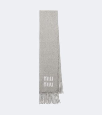 Miu Miu Schal aus einem Mohair- und Wollgemisch