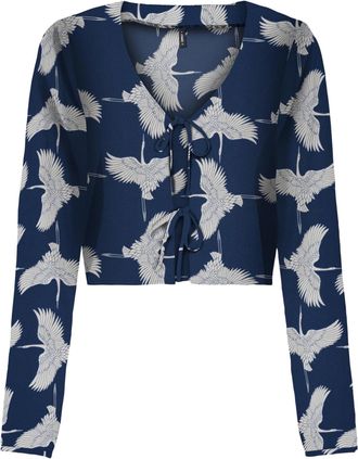 Only Onlnova Life Elite L/S Hailey Tie Top