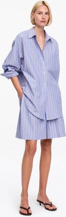 Arket Culotte Aus Baumwolle -Blau