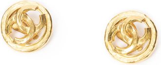Chanel Crossbody Bags - CC Round Clip On Earrings - Gr. unisize - in Gold - f&uuml;r Damen