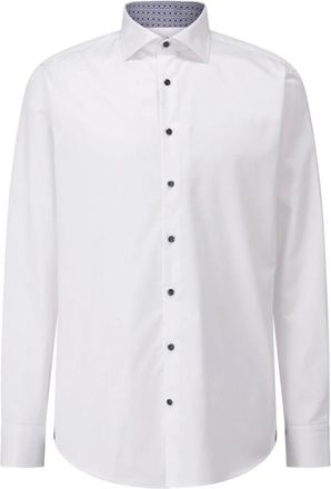 Stenströms Homme, Chemises, Blanc, Taille: 6XL Chemise Twill Élégante avec Motif Subtil