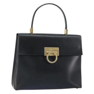 Ferragamo Pre-owned Lederhandtasche - - Pre-owned - Damen - Schwarzk - ONE SIZE