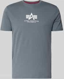 Alpha Industries T-Shirt mit Logo und Rundhalsausschnitt