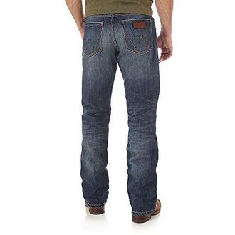 Wrangler ALL TERRAIN GEAR X Wrangler Bottillon r&eacute;tro de Corte Holgado Relaxadoretro-Jeans avec Coupe d&eacute;contract&eacute;e, Trou Jackson, 34W x 32L Homme