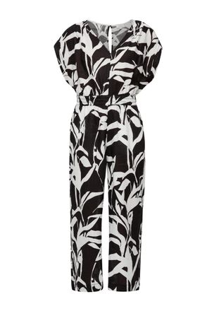 s.Oliver Womens 2131509 Overall, schwarz | wei&szlig; 99A3, 36