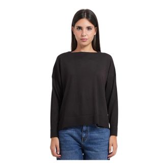 iBlues Pulls &agrave; col rond - Femme - Pulls - Brun - Taille: 40 FR