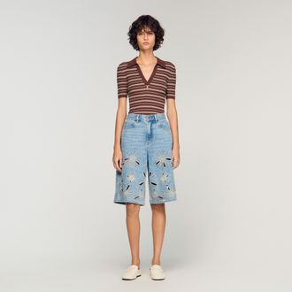 Sandro Bermuda brod&eacute;