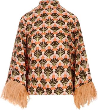 La DoubleJ Femme, Blouses et Chemises, Multicolore, Taille: 42 FR Make An Exit Top