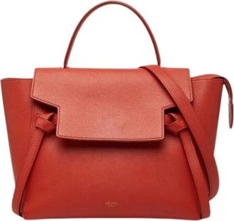 Celine Sac &agrave; main vintage en cuir Pre-owned - Femme - Pre-owned - Rouge - Taille: ONE Size